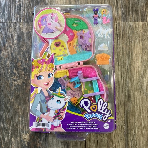 Mattel | Toys | Polly Pocket Unicorn Forest Compact | Poshmark
